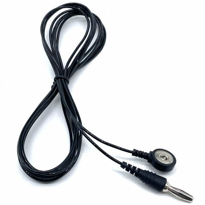Lead ECG Medical Cables Electrode Snaps Plug To Banana Plug Connector