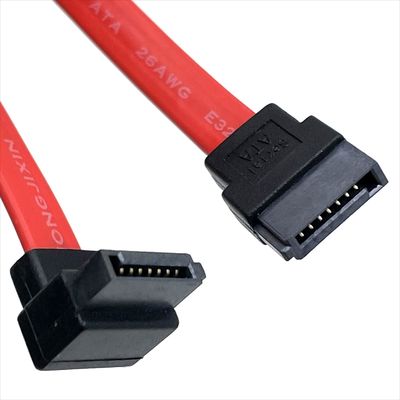 Flexible SATA Cable Assembly Custom Straight To 90 Degree Right Angle ...