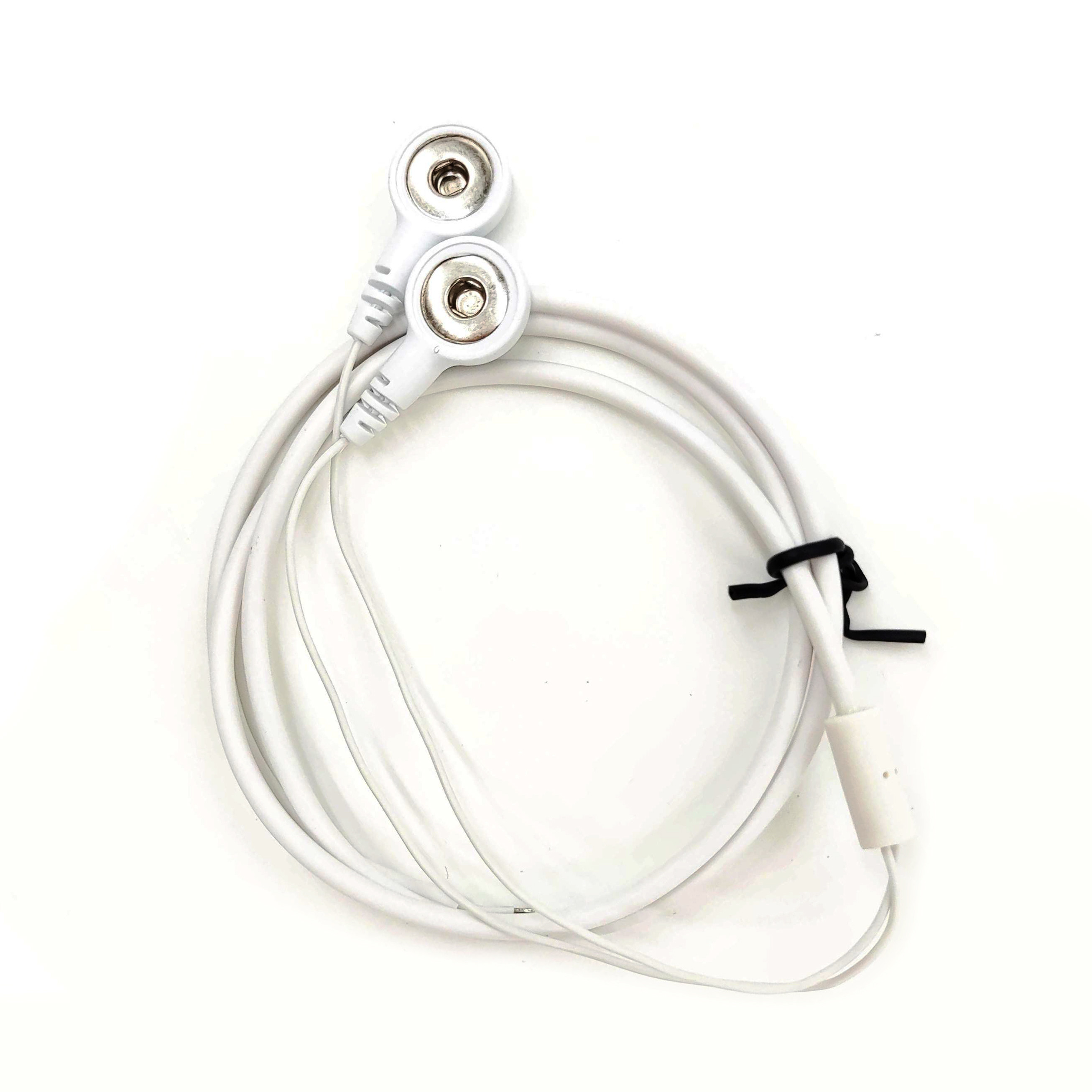 4.0mm Electrode Snaps ECG Cables For Medical Equipment 2 Lead